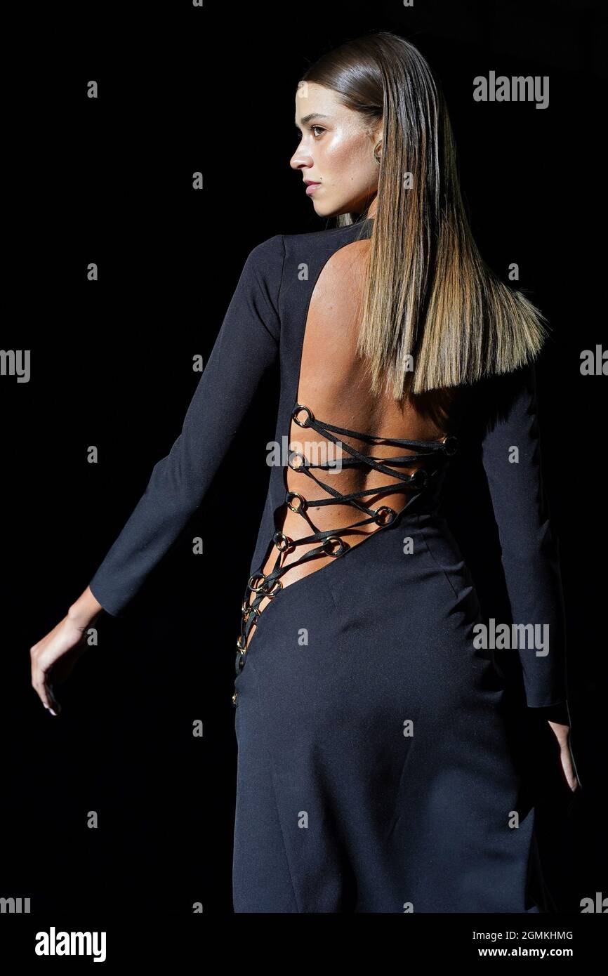 A model walks the runway at the Montenegro fashion show during the EGO ...