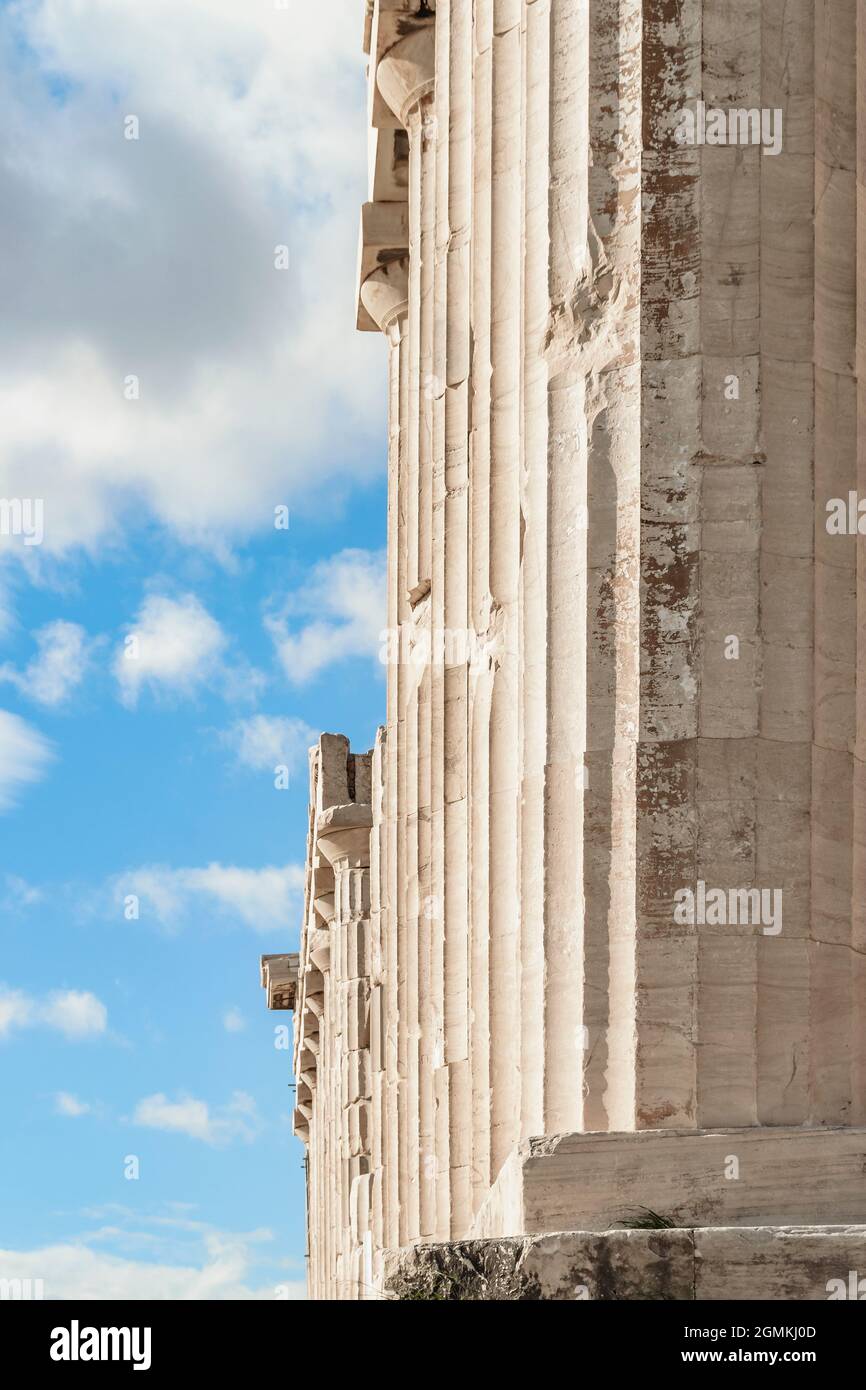 Architectural detail at acropolis site, athens, greece Stock Photo - Alamy