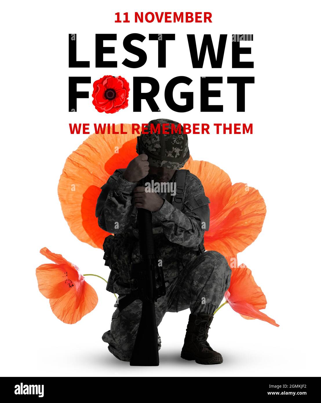 Remembrance Day Soldiers Silhouette