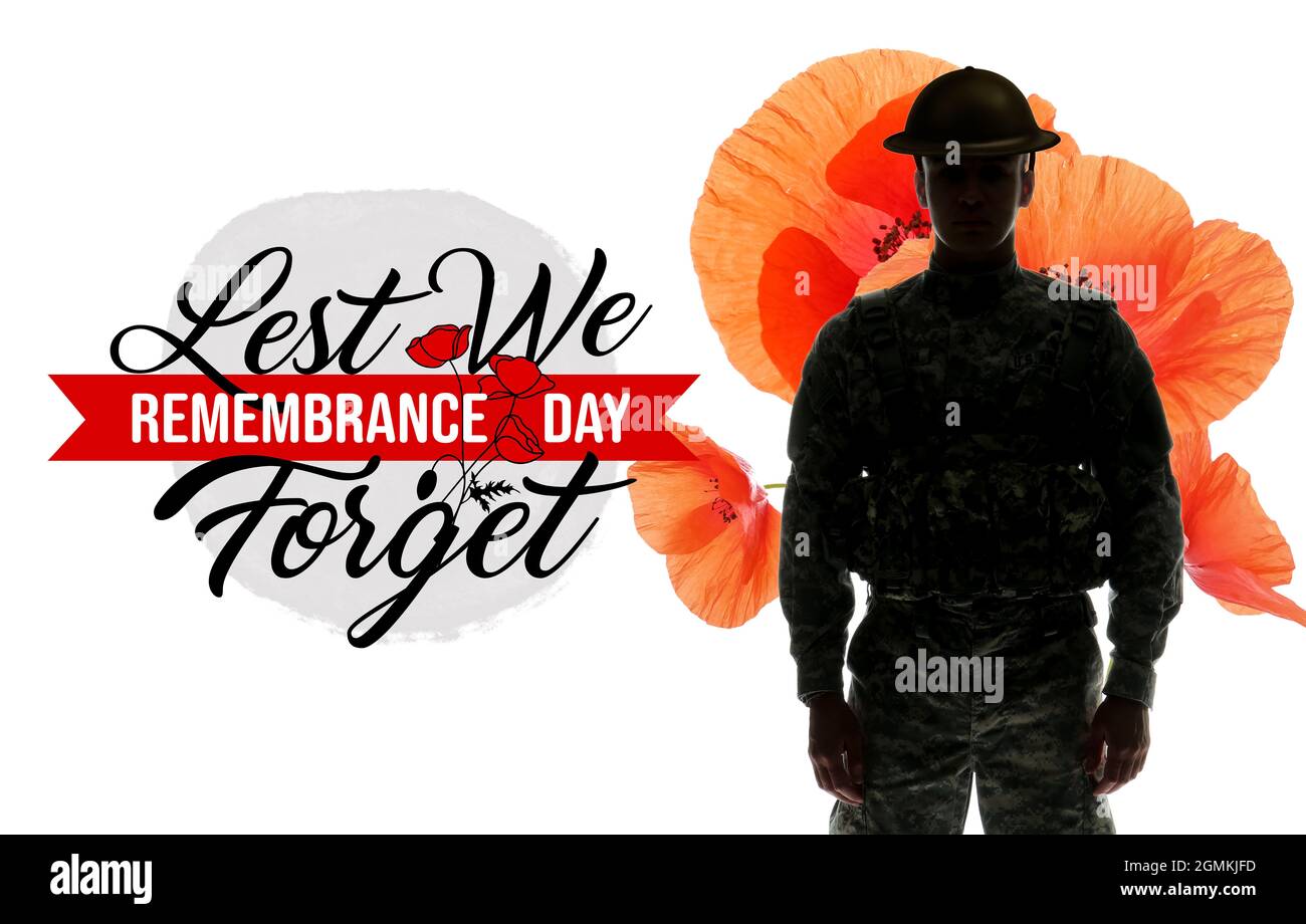 Remembrance Day Soldiers Silhouette