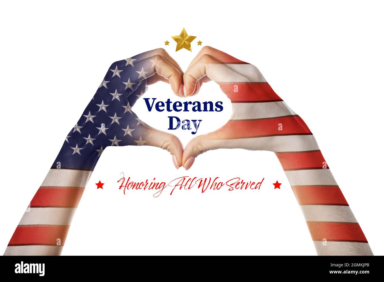 Greeting card for American Veterans Day Stock Photo - Alamy