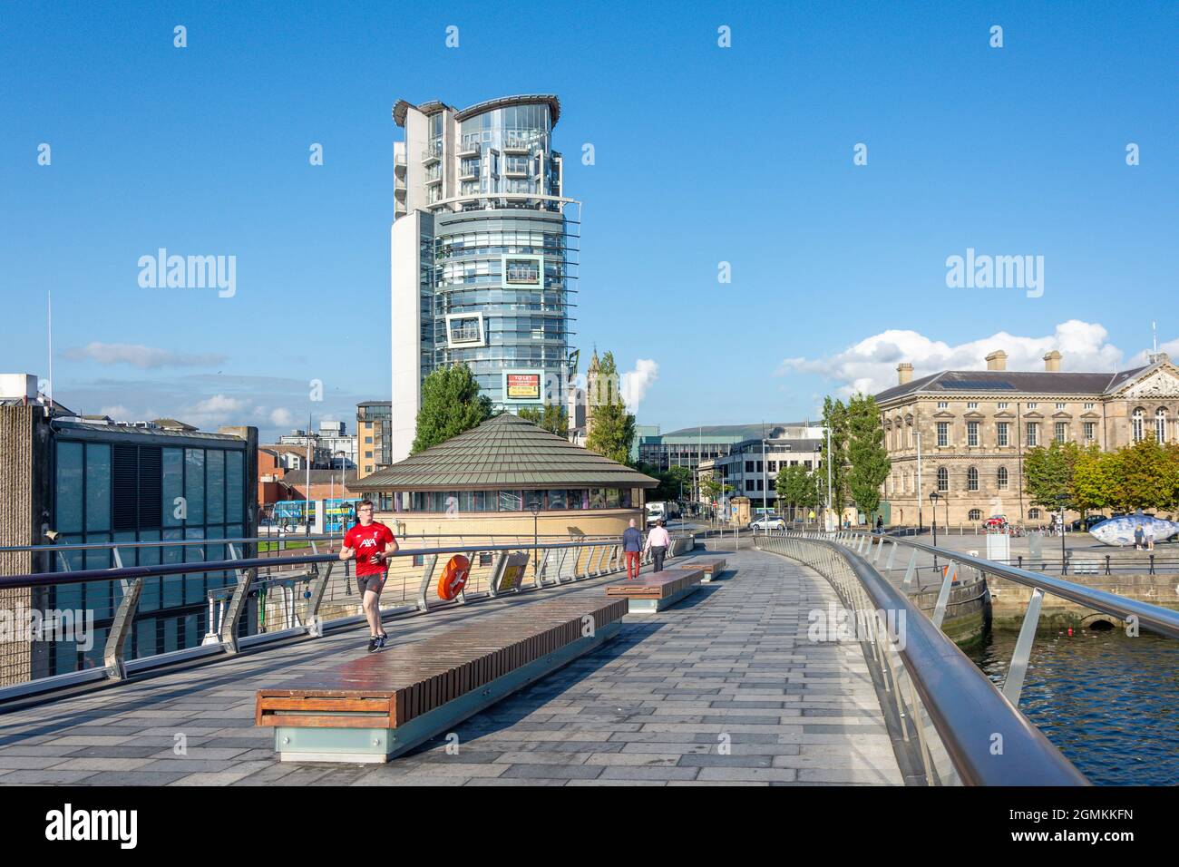 Lagan Weir footbridge over River Lagan, , Donegall Quay, City of ...
