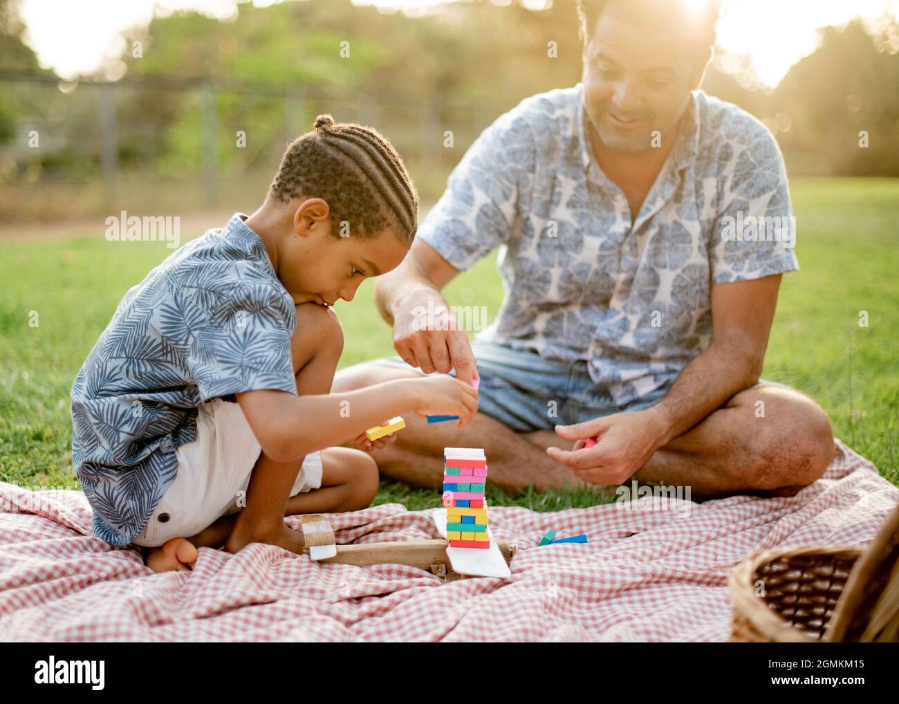 Father son building african american hi-res stock photography and ...