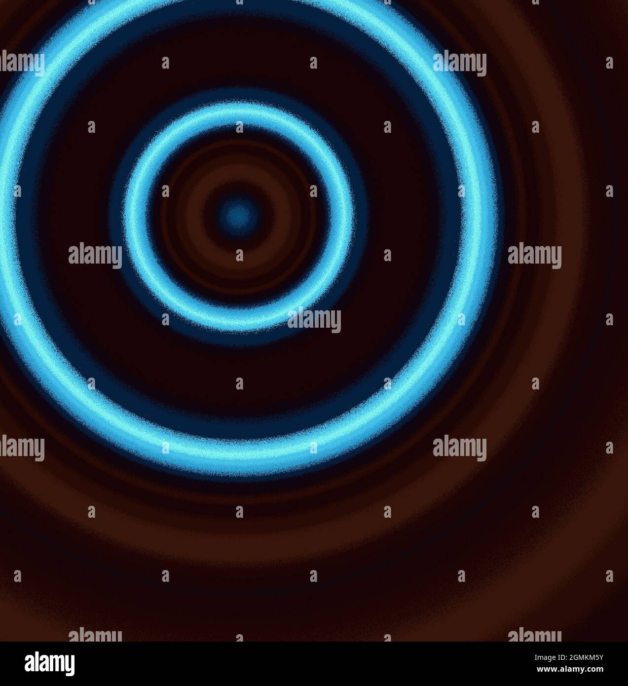 Concentric circles painting. Modern digital art. 3D rendering Stock ...