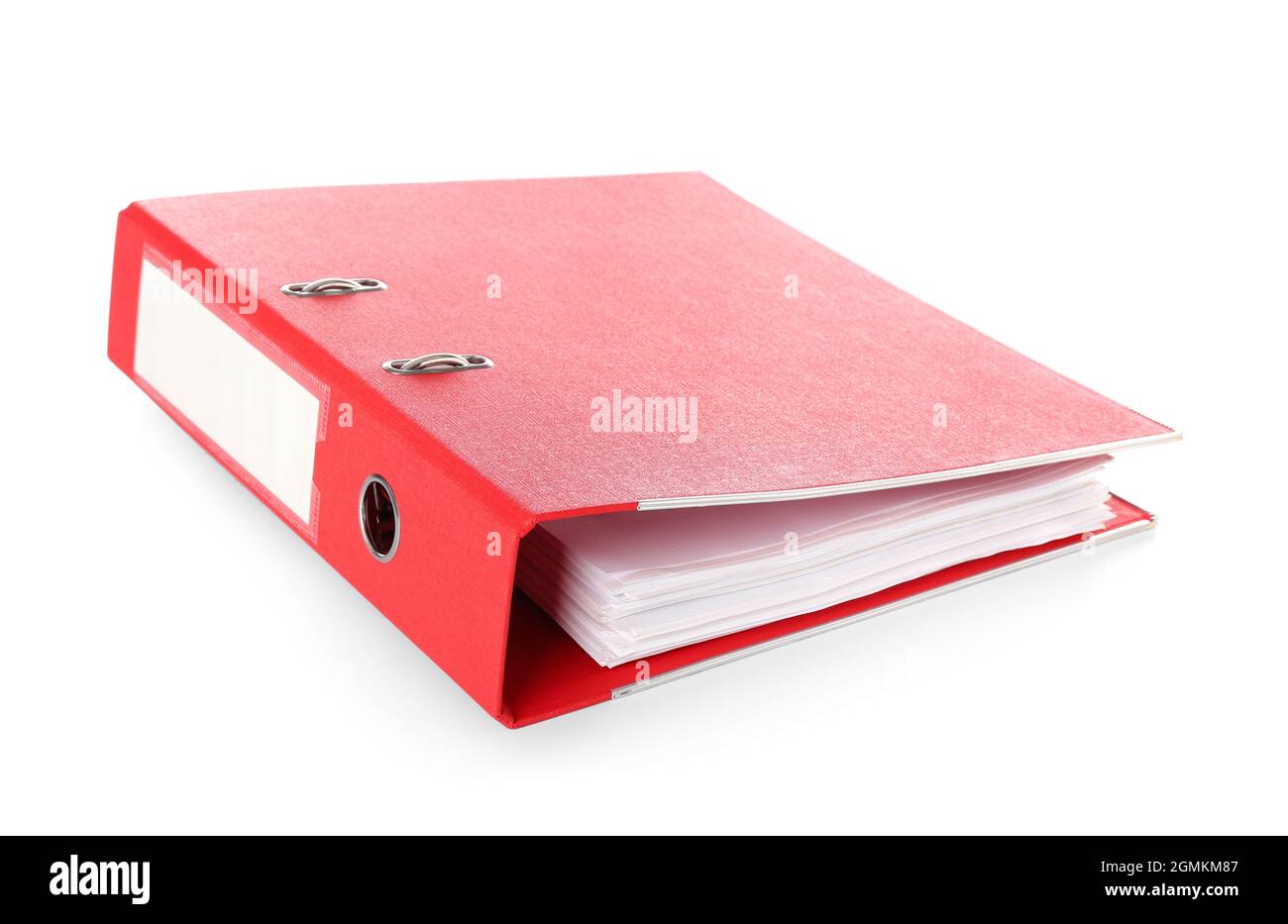 Office folder on white background Stock Photo - Alamy