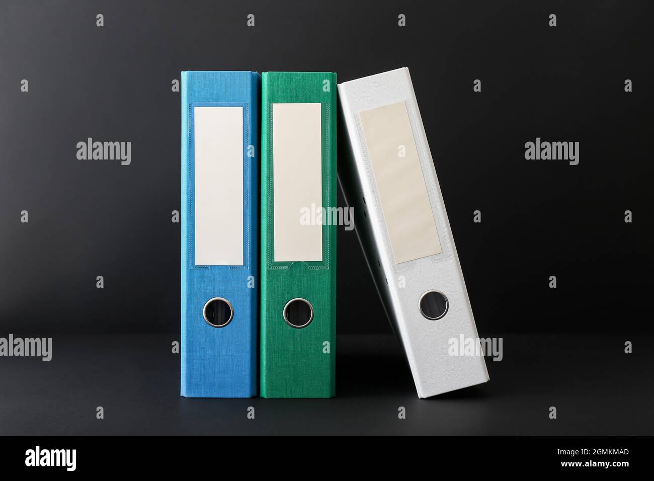 Office folders on dark hi-res stock photography and images - Alamy