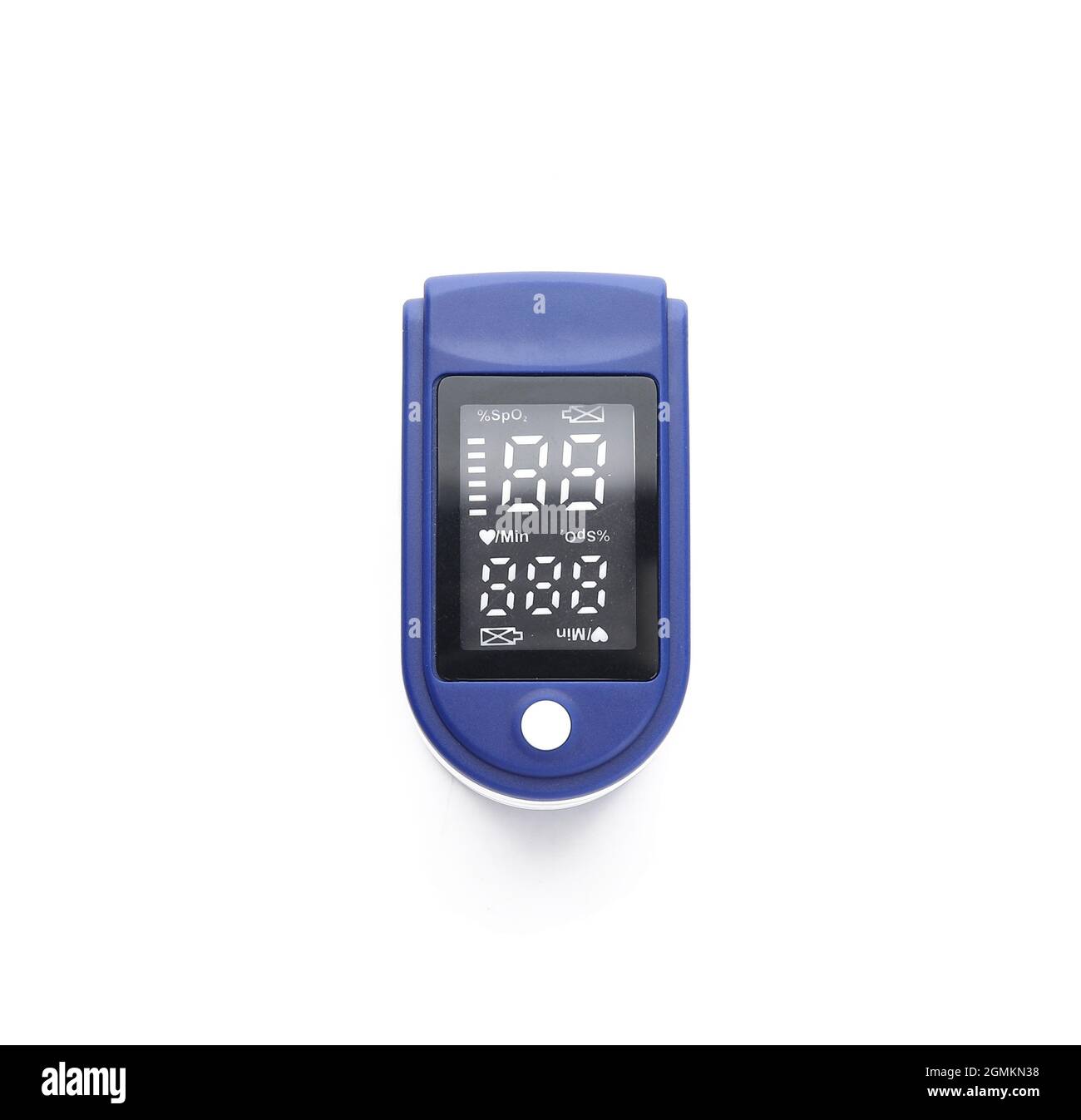 Pulse oximeter on white background Stock Photo - Alamy