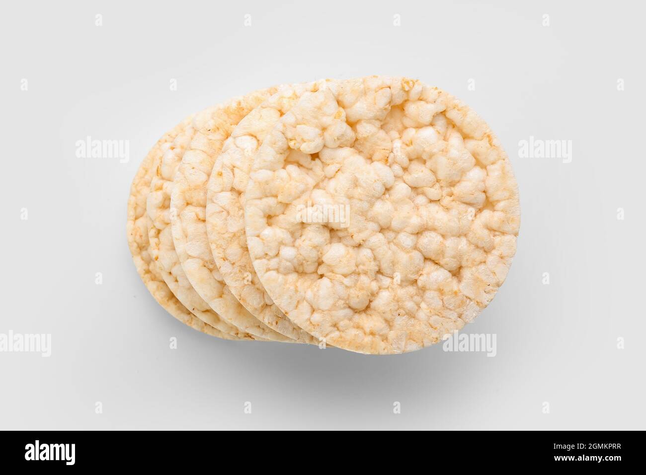 Stack of corn crackers on white background Stock Photo - Alamy