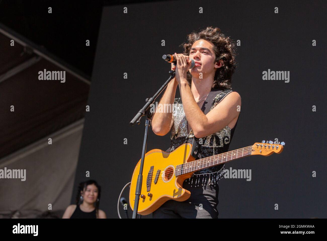 Conan Gray performs on the Daytime Stage at the 2021 iHeartRadio Music ...