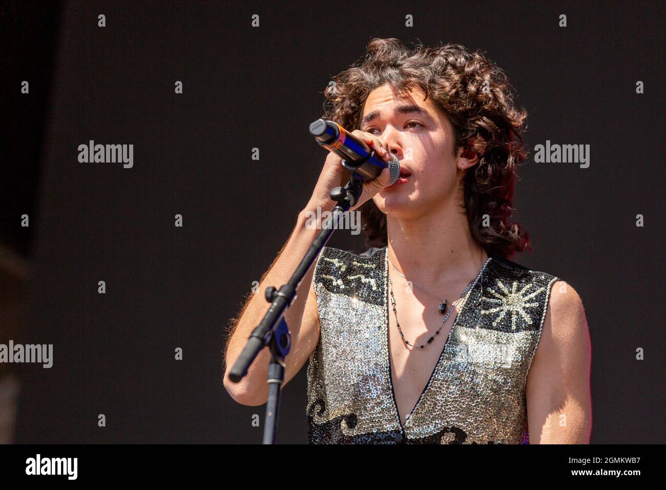 Conan Gray performs on the Daytime Stage at the 2021 iHeartRadio Music ...
