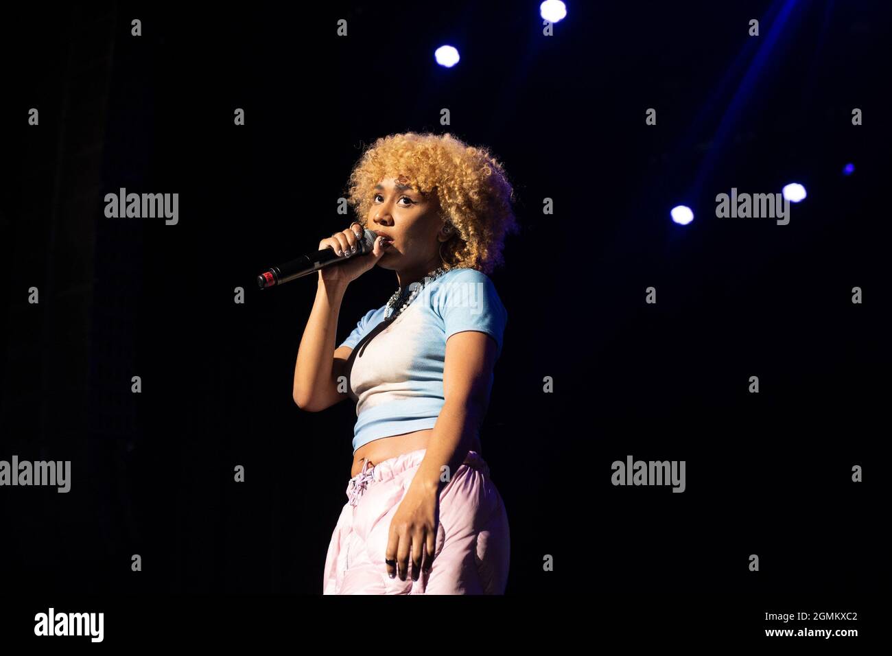 Concord, USA. 18th Sep, 2021. Foushee performs on Day One of the Lights ...