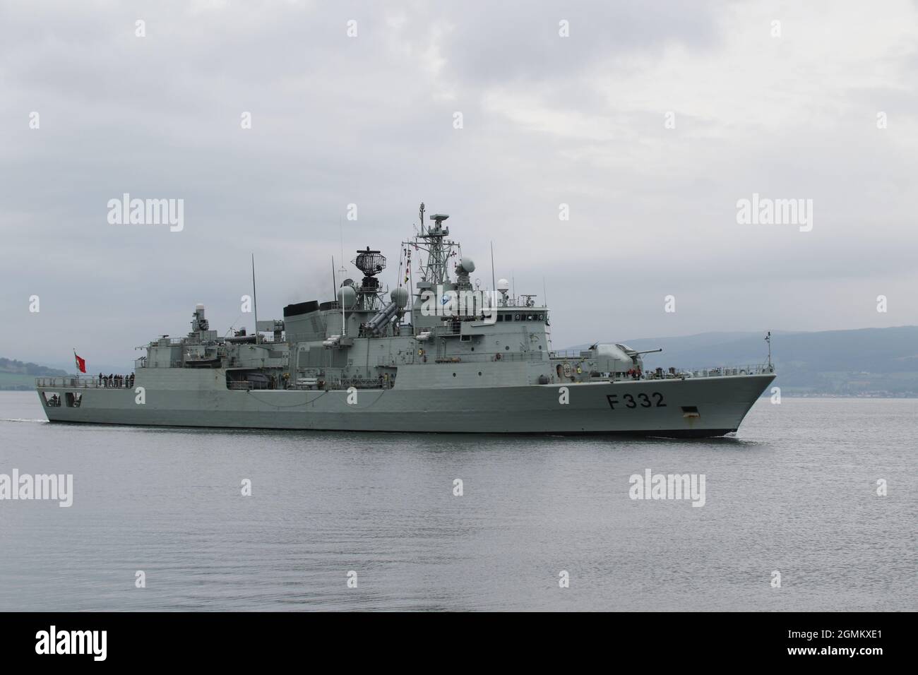 NRP Corte-Real (F332), a Vasco da Gama-class frigate operated by the ...