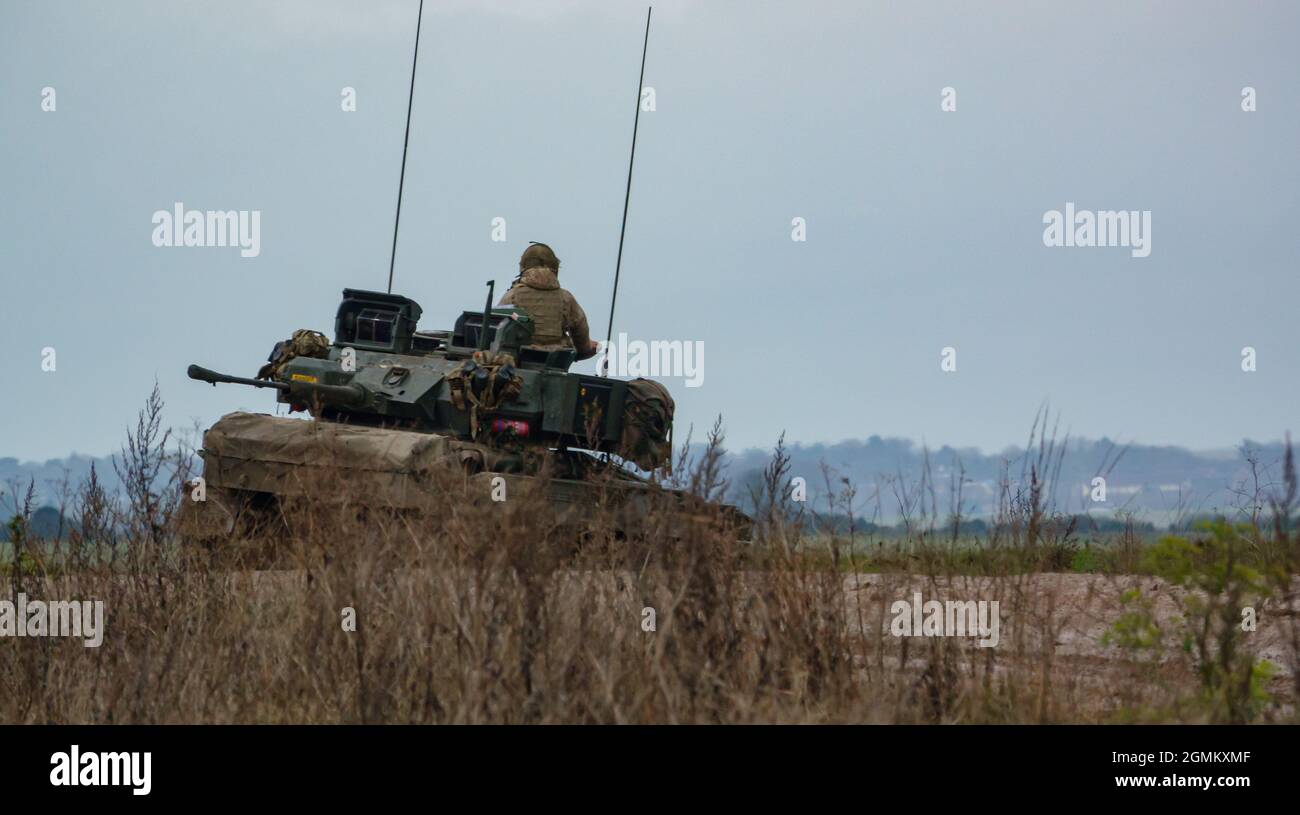 british army FV107 Scimitar armoured tracked military reconnaissance ...