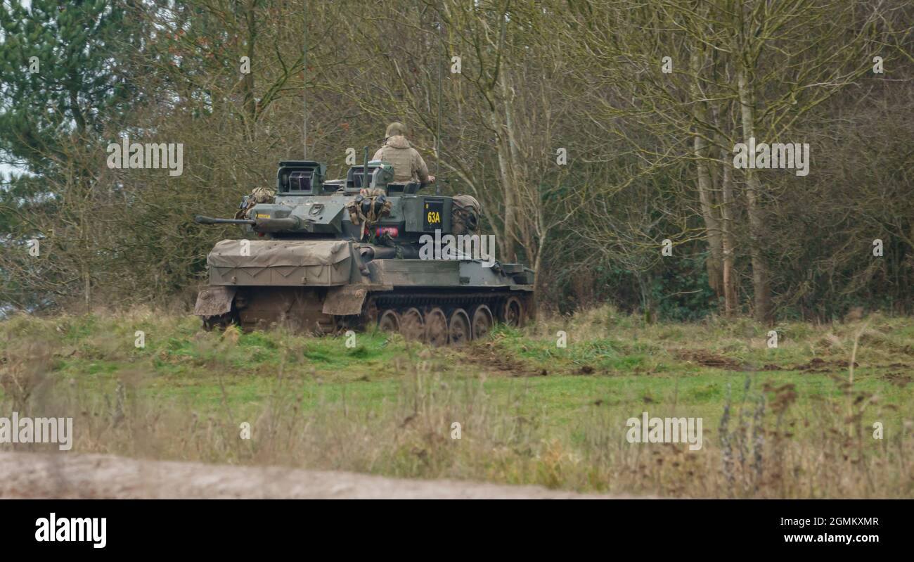 british army FV107 Scimitar armoured tracked military reconnaissance ...