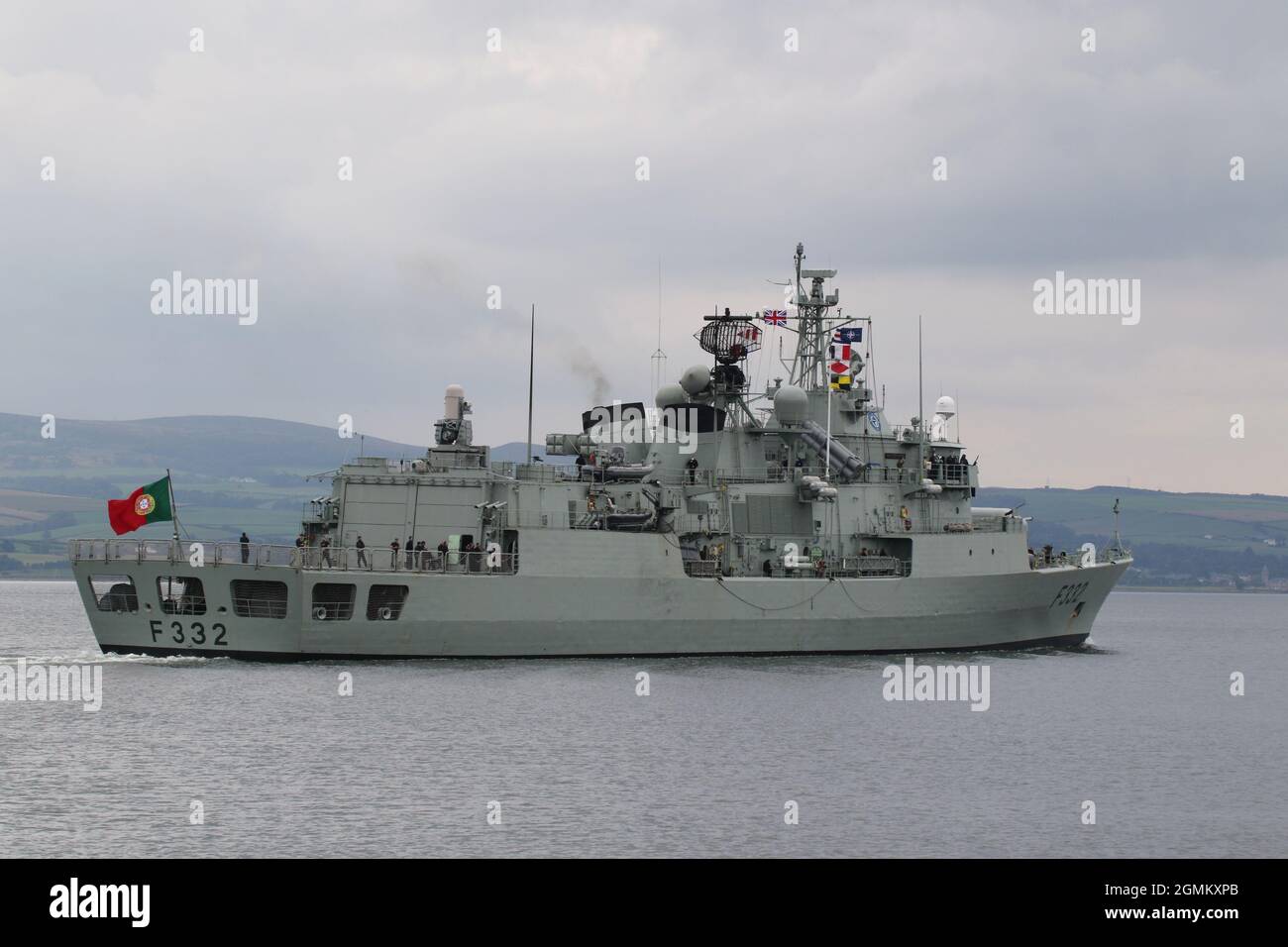 NRP Corte-Real (F332), a Vasco da Gama-class frigate operated by the ...