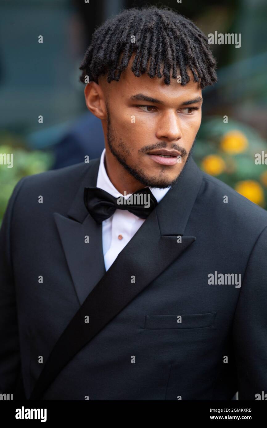 Tyrone Mings attends the Sun's Who Cares Wins Awards 2021 at The ...