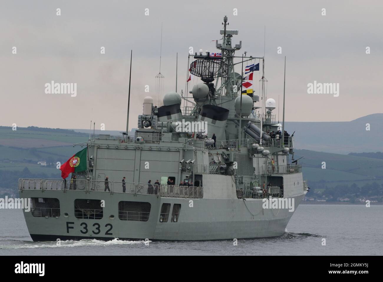NRP Corte-Real (F332), a Vasco da Gama-class frigate operated by the ...