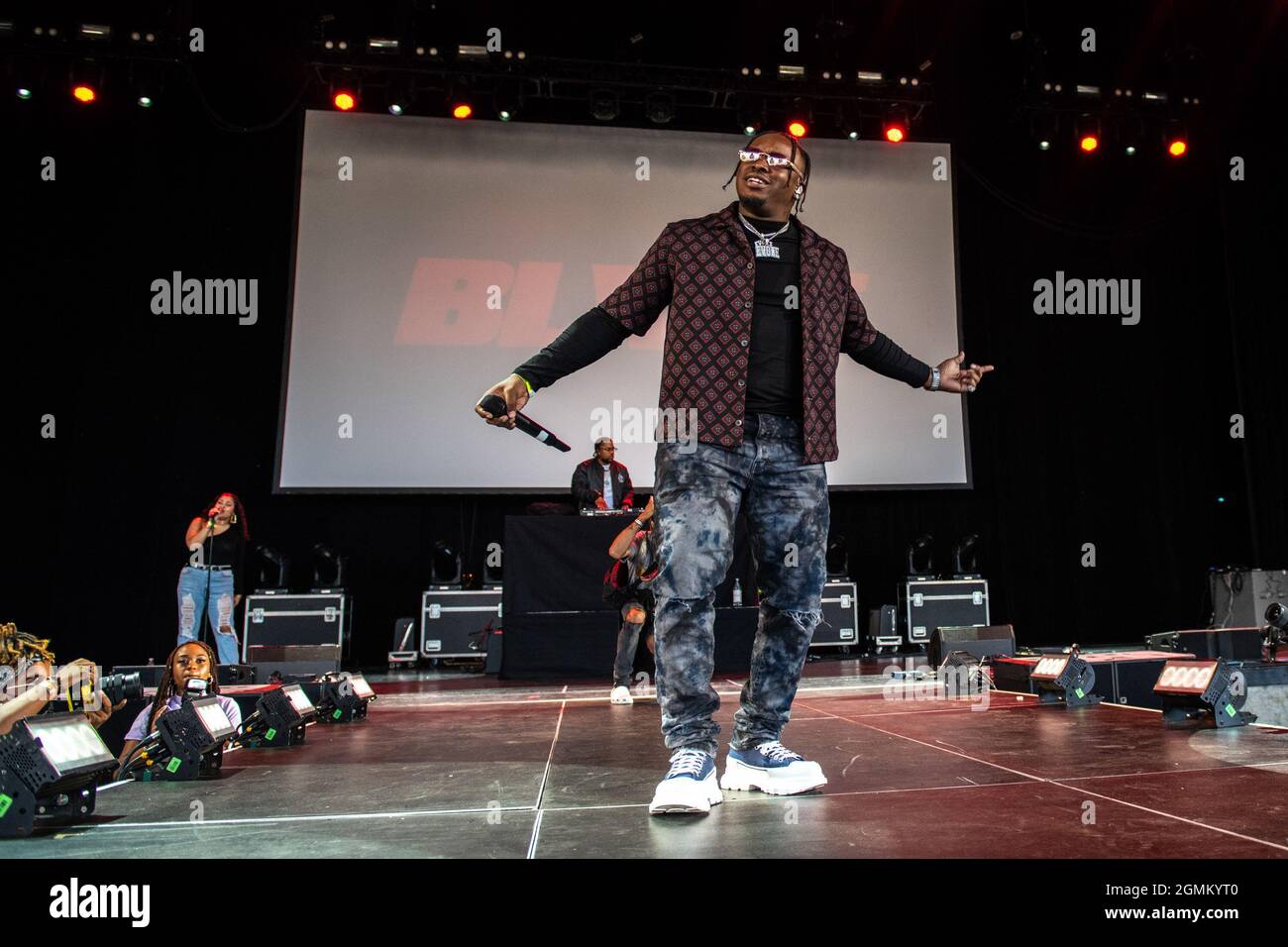 BLXST performs on Day One of the Lights on Festival at Concord Pavilion ...