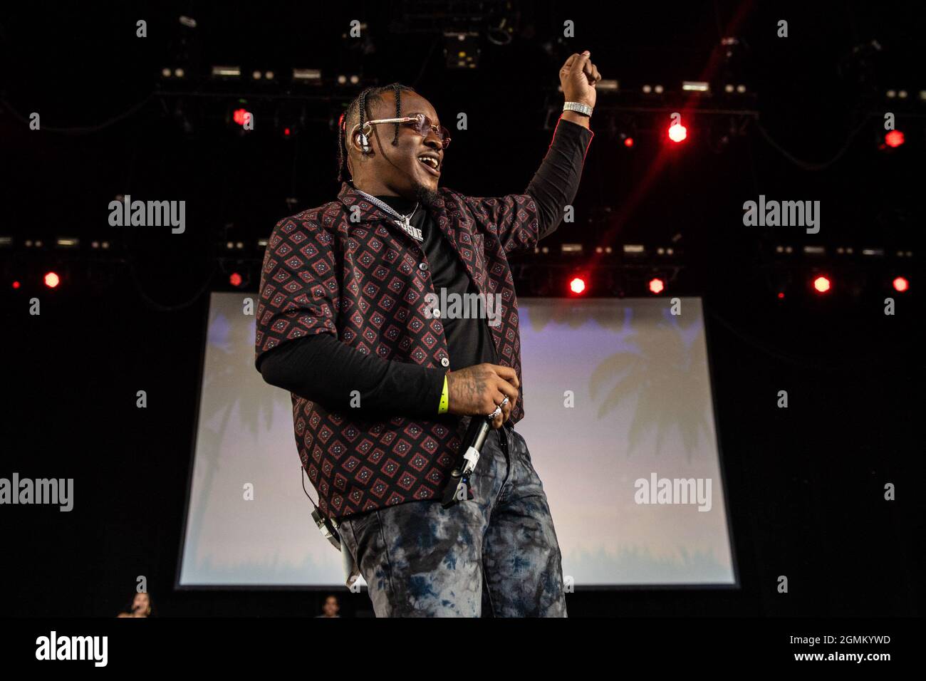 BLXST performs on Day One of the Lights on Festival at Concord Pavilion ...