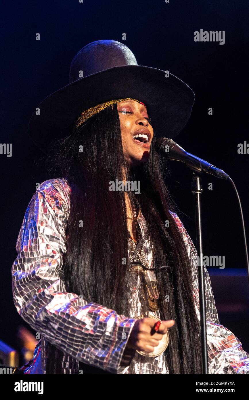 Erykah Badu performs on Day One of the Lights on Festival at Concord ...