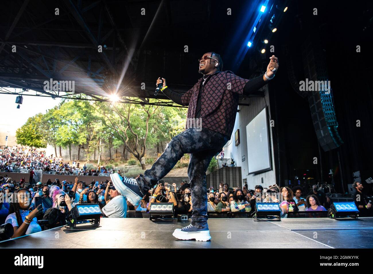BLXST performs on Day One of the Lights on Festival at Concord Pavilion ...