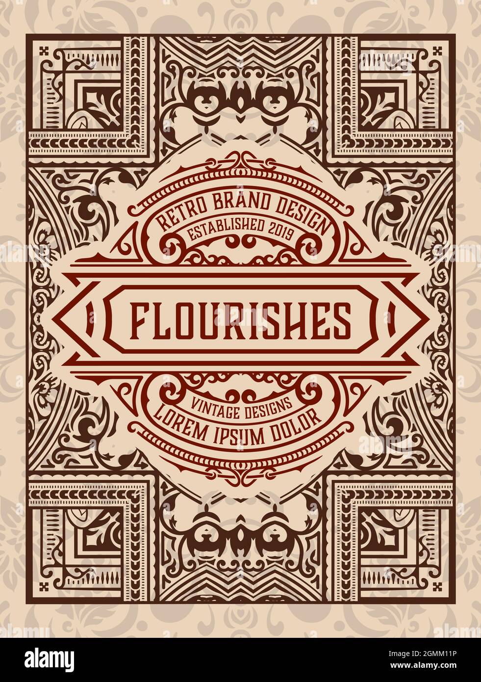 Western card with vintage style Stock Vector Image & Art - Alamy