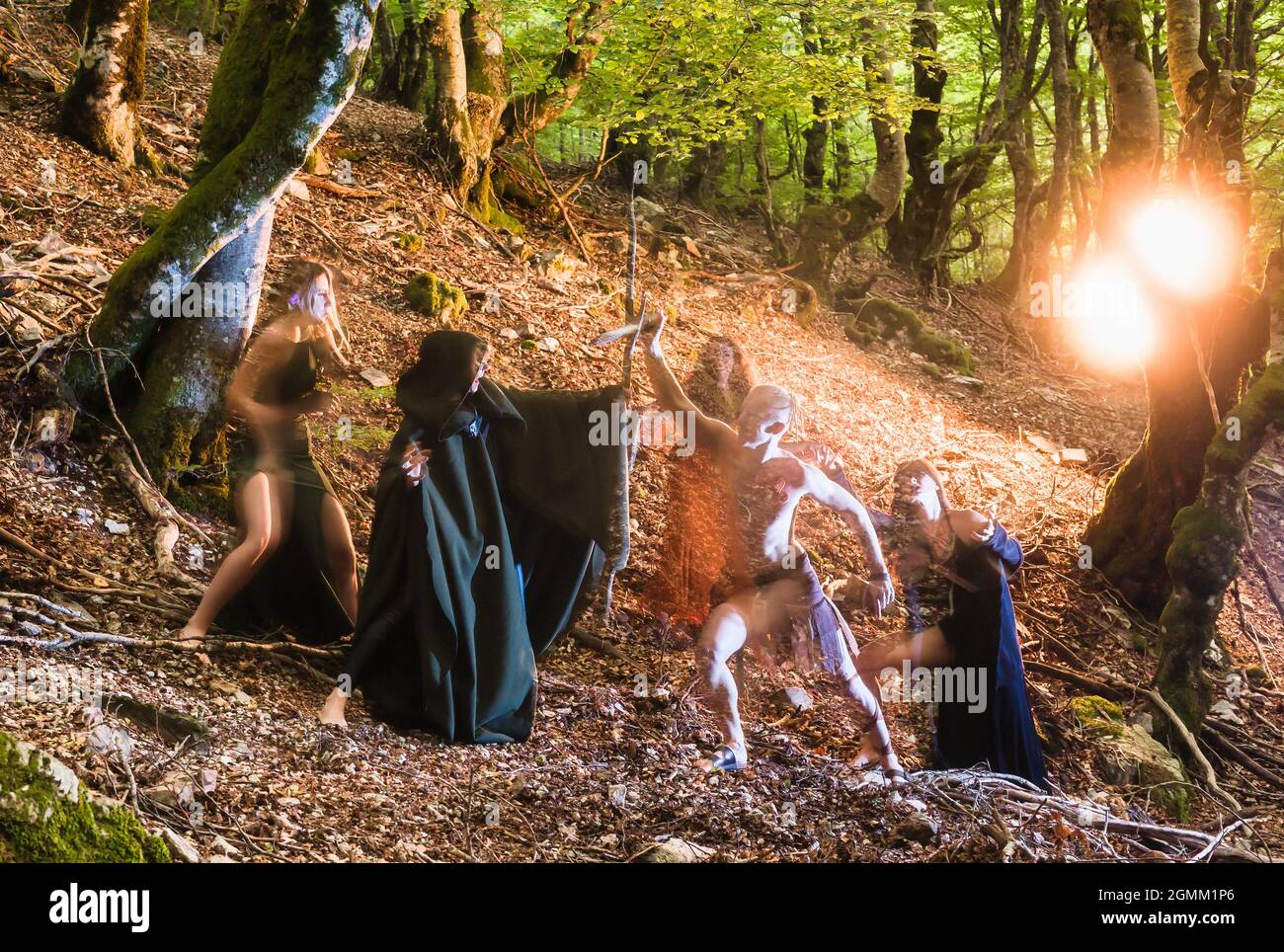 Halloween origin, Celtic Samhain historical reconstruction with makeup ...