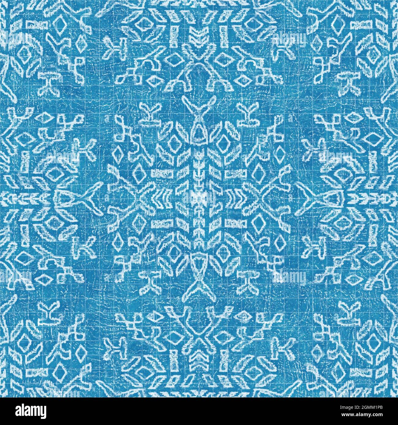 Seamless bright blue blueprint pattern for textile and print Stock ...