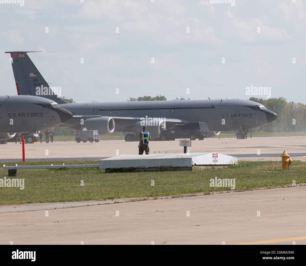 A member of the 121st Air Refueling Wing, Wing Inspection Team ...