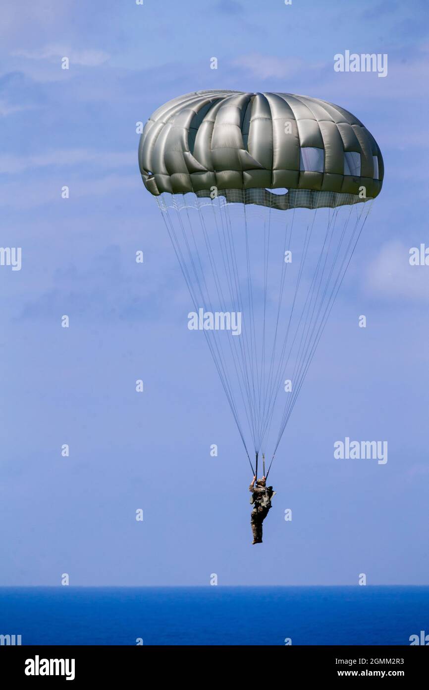 A U.S. Marine with 3d Reconnaissance Battalion, 3d Marine Division ...