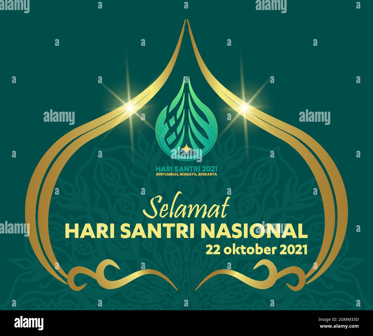 santri day 2021, Indonesian santri day vector illustration template ...