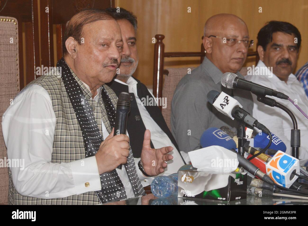 Lahore, Pakistan. 19th Sep, 2021. President Azad Jammu and Kashmir ...