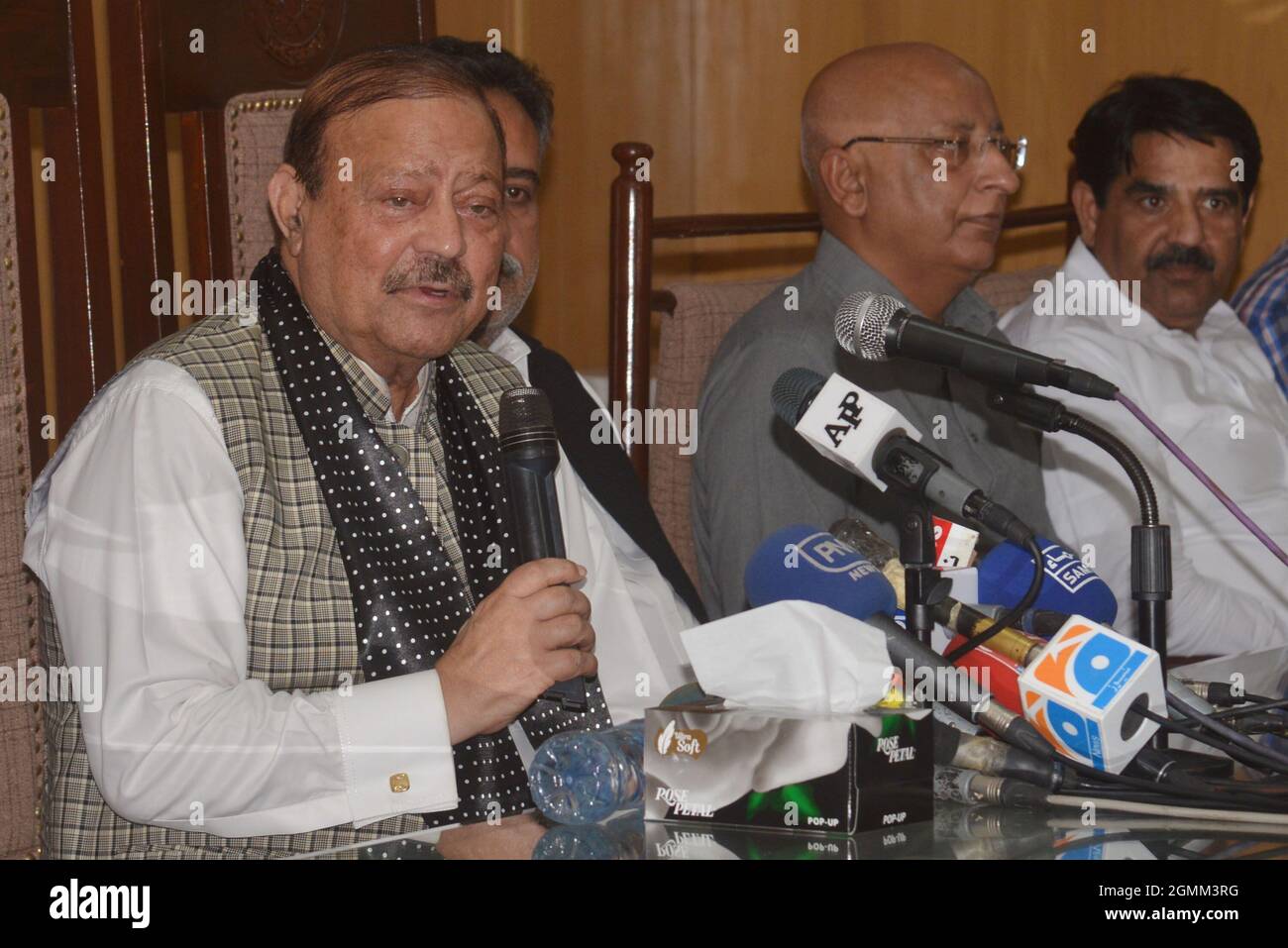 Lahore, Pakistan. 19th Sep, 2021. President Azad Jammu and Kashmir ...