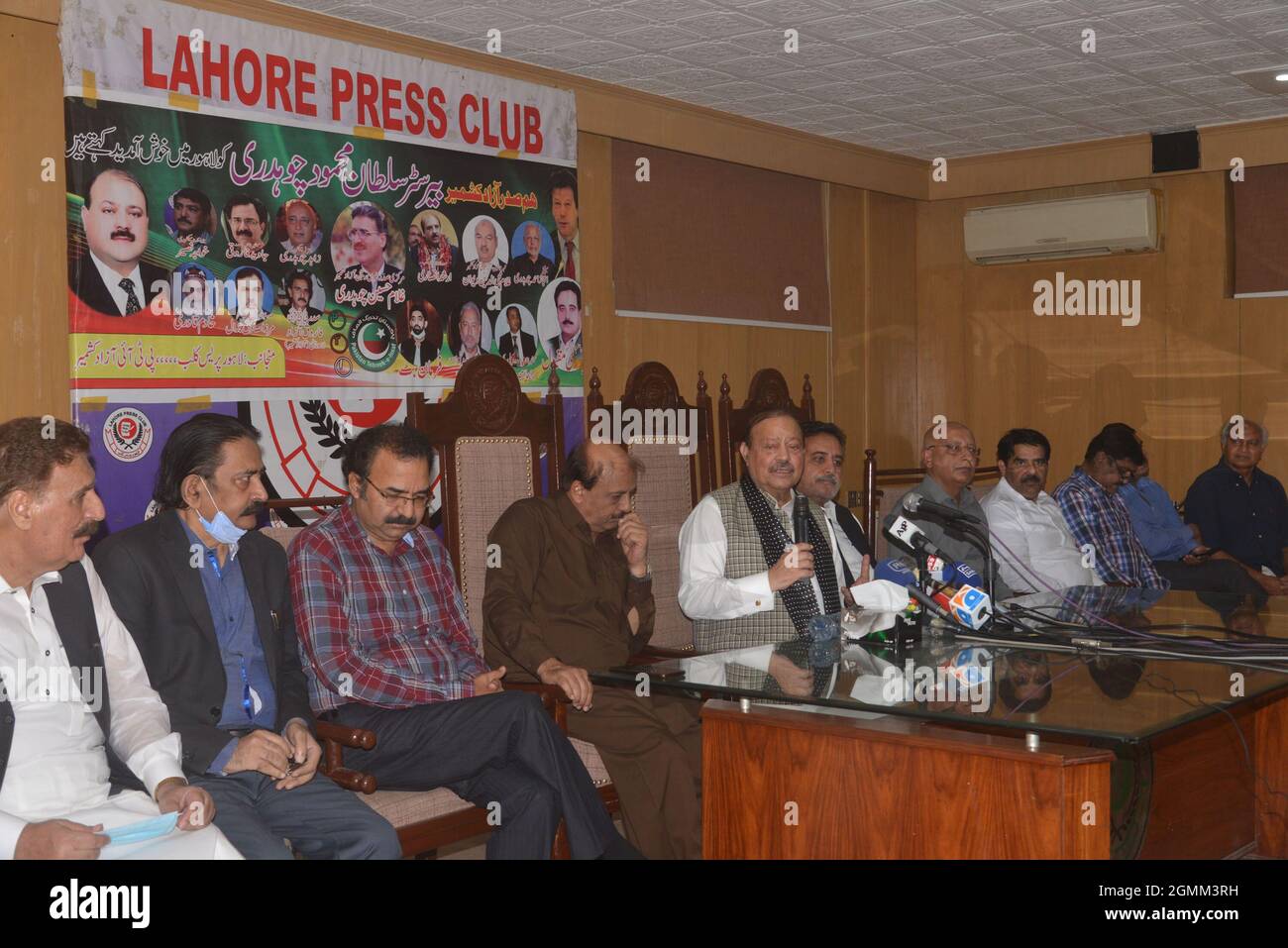 Lahore, Pakistan. 19th Sep, 2021. President Azad Jammu and Kashmir ...