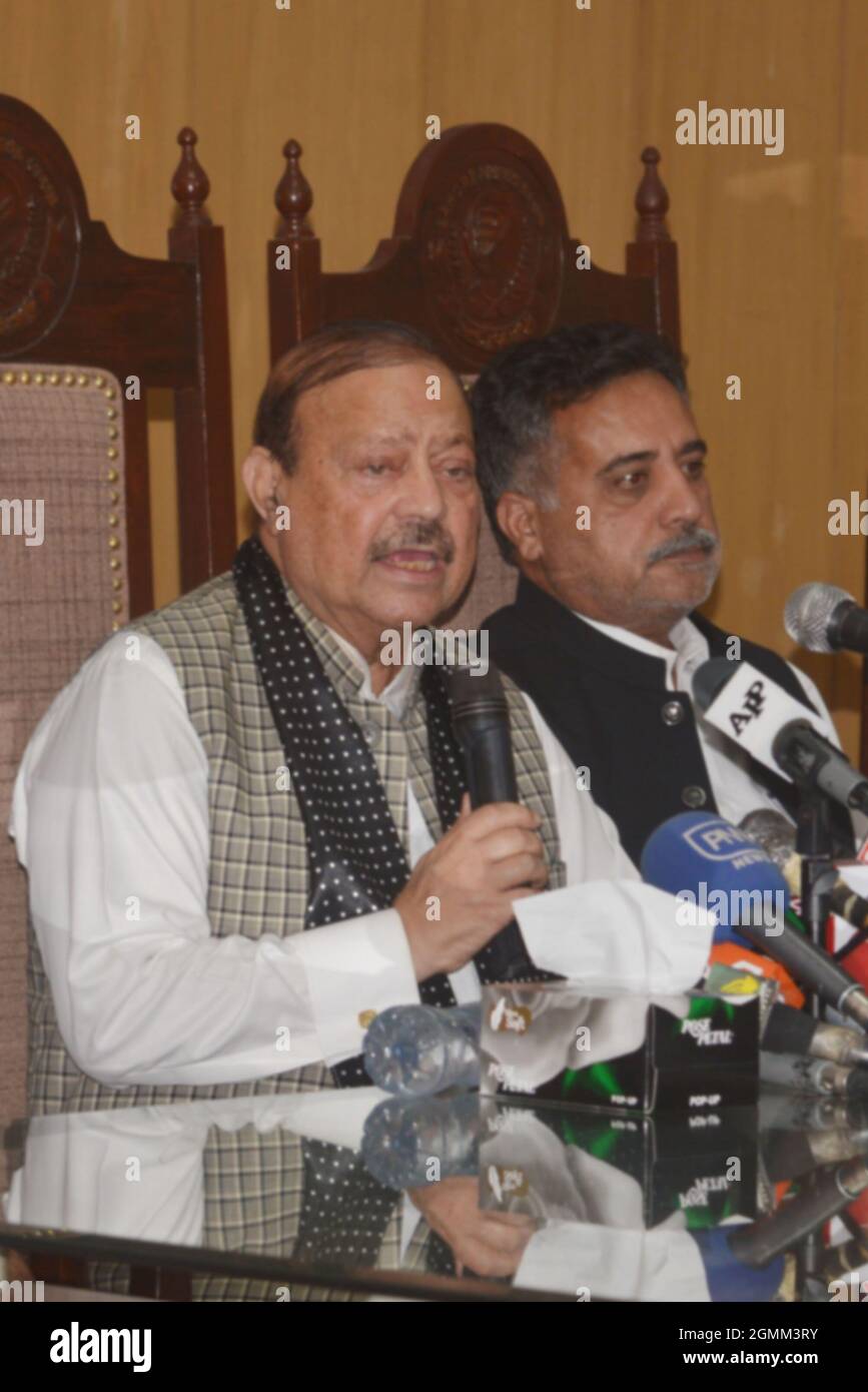 Lahore, Pakistan. 19th Sep, 2021. President Azad Jammu and Kashmir ...