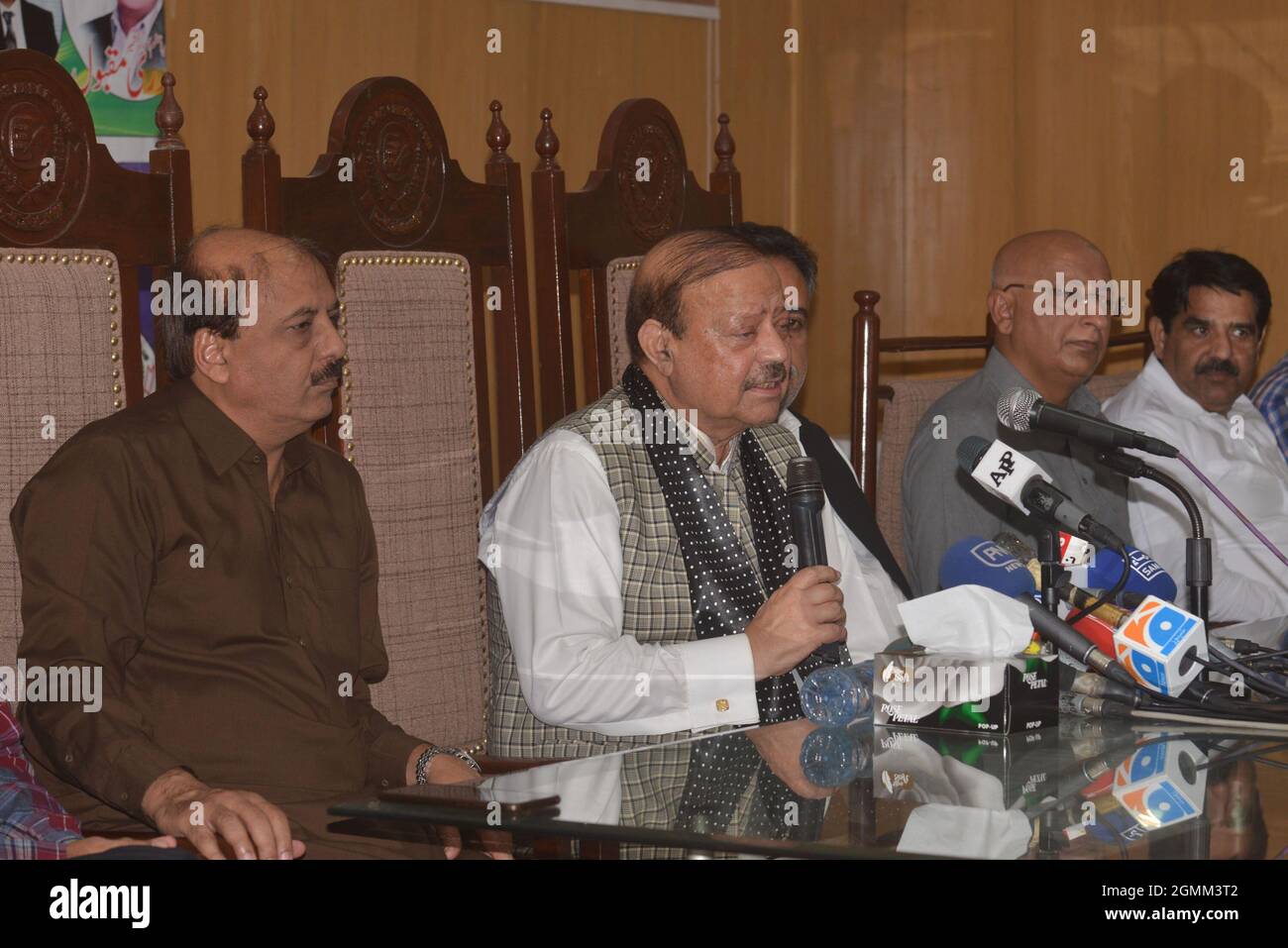 Lahore, Pakistan. 19th Sep, 2021. President Azad Jammu and Kashmir ...