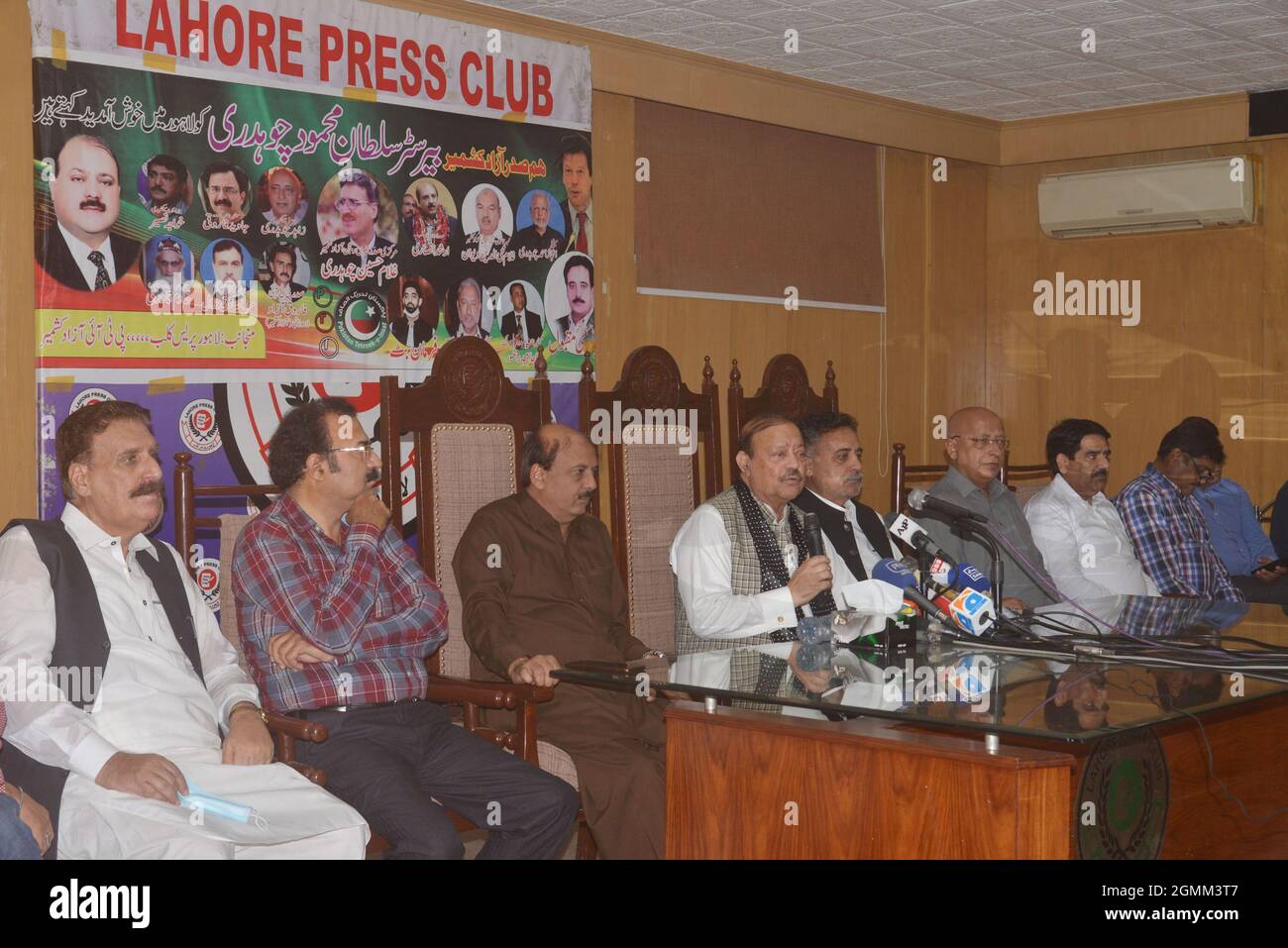 Lahore, Pakistan. 19th Sep, 2021. President Azad Jammu and Kashmir ...