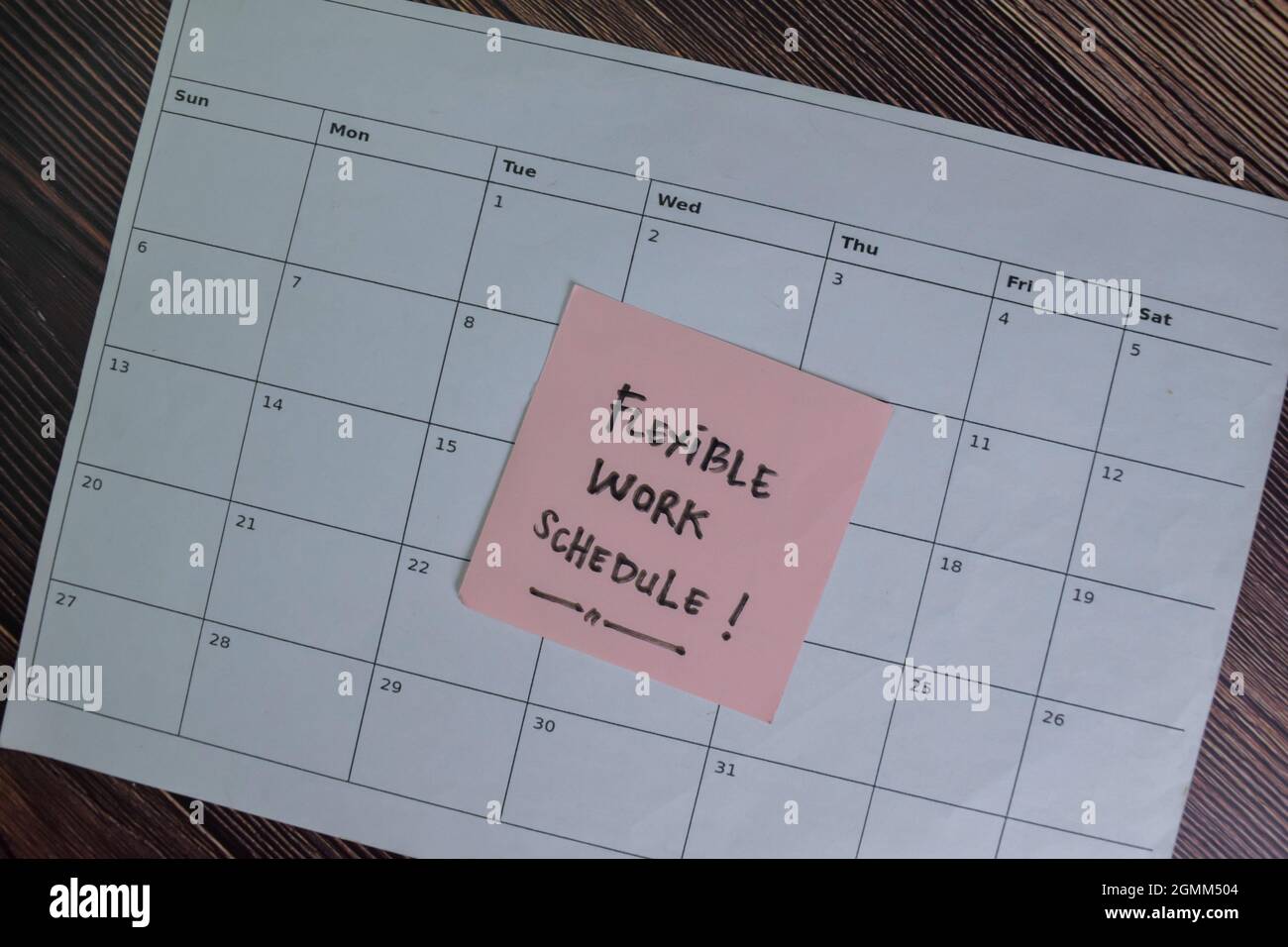 Flexible work schedule write hi-res stock photography and images - Alamy