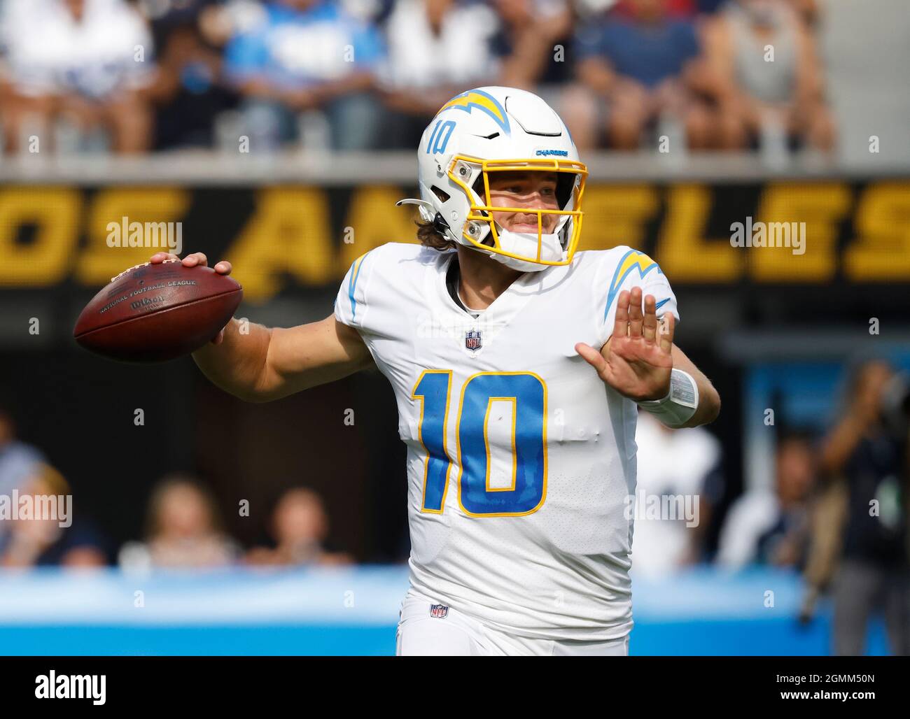 Inglewood, California, USA. 19th Sep, 2021. Los Angeles Chargers ...