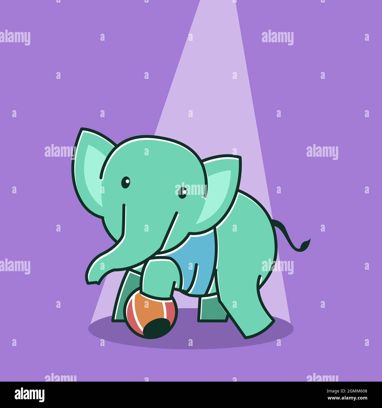 Elephant circus Stock Vector Images - Alamy