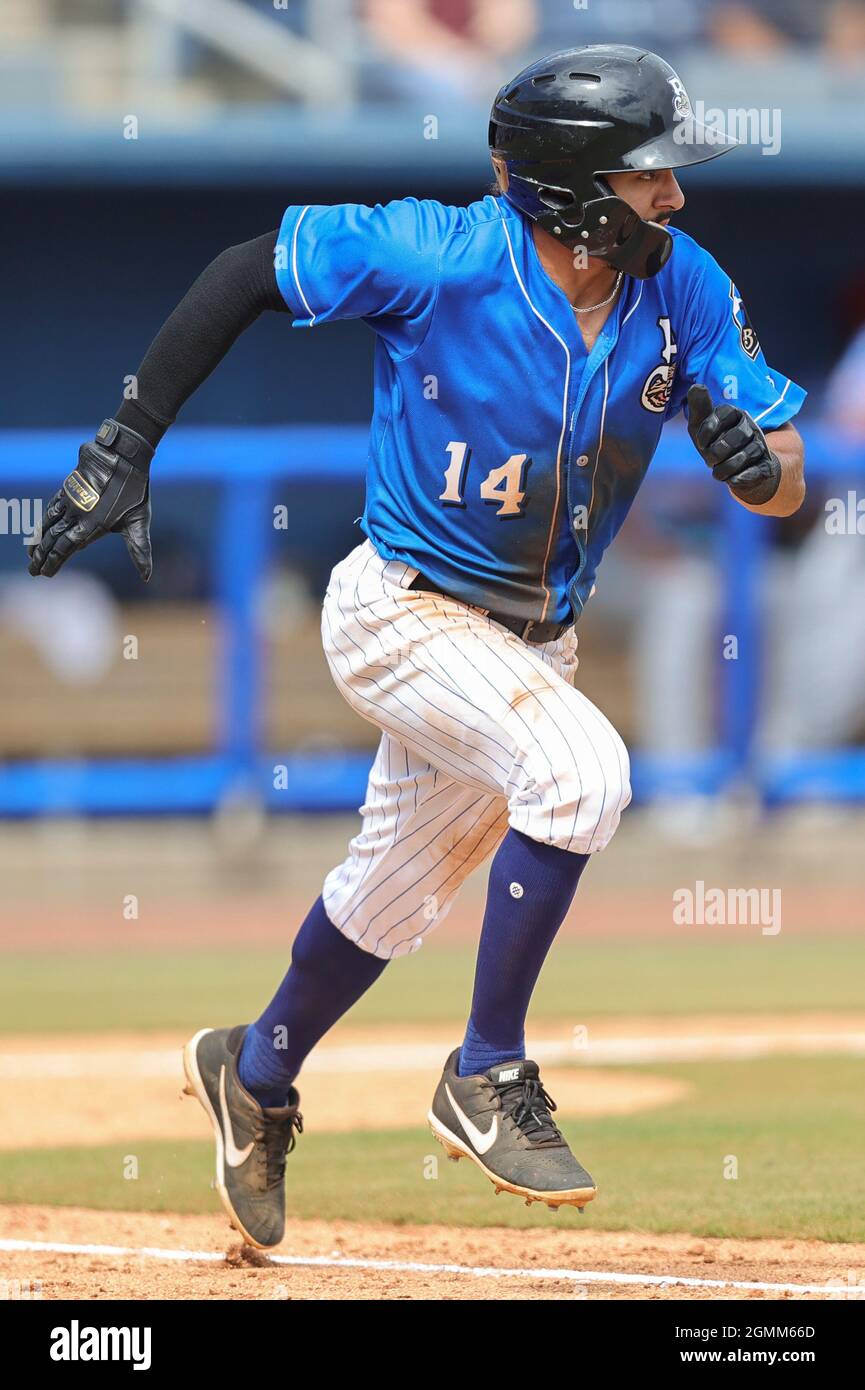 Biloxi, Mississippi, USA. 19th Sep, 2021. Biloxi Shuckers infielder ...