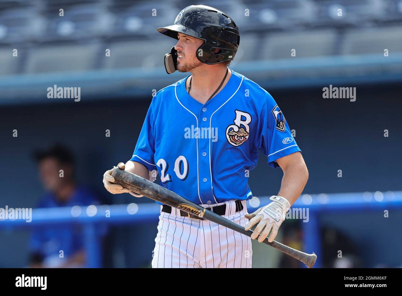 Biloxi, Mississippi, USA. 19th Sep, 2021. Biloxi Shuckers infielder ...