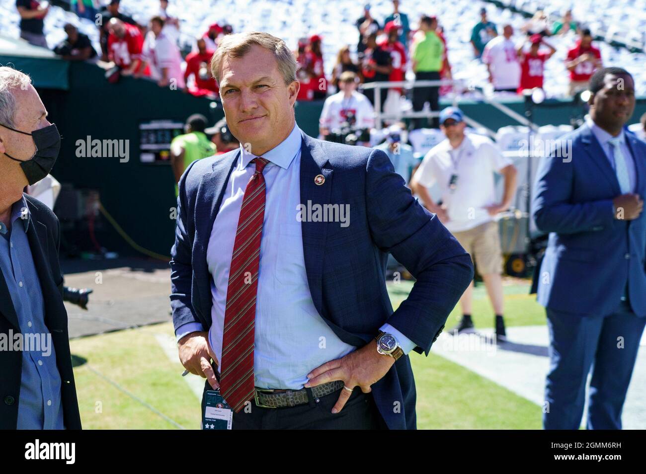 September 19, 2021: San Francisco 49ers general manager John Lynch ...