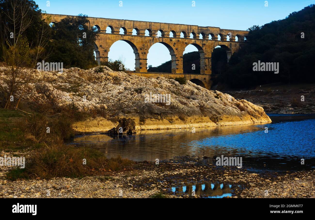 The Aqueduct Bridge is cultural landmark of France Stock Photo - Alamy