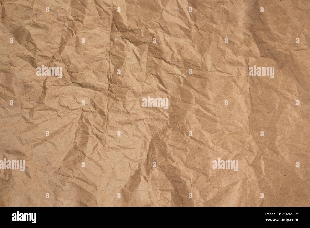 Crumpled craft paper background texture Stock Photo - Alamy