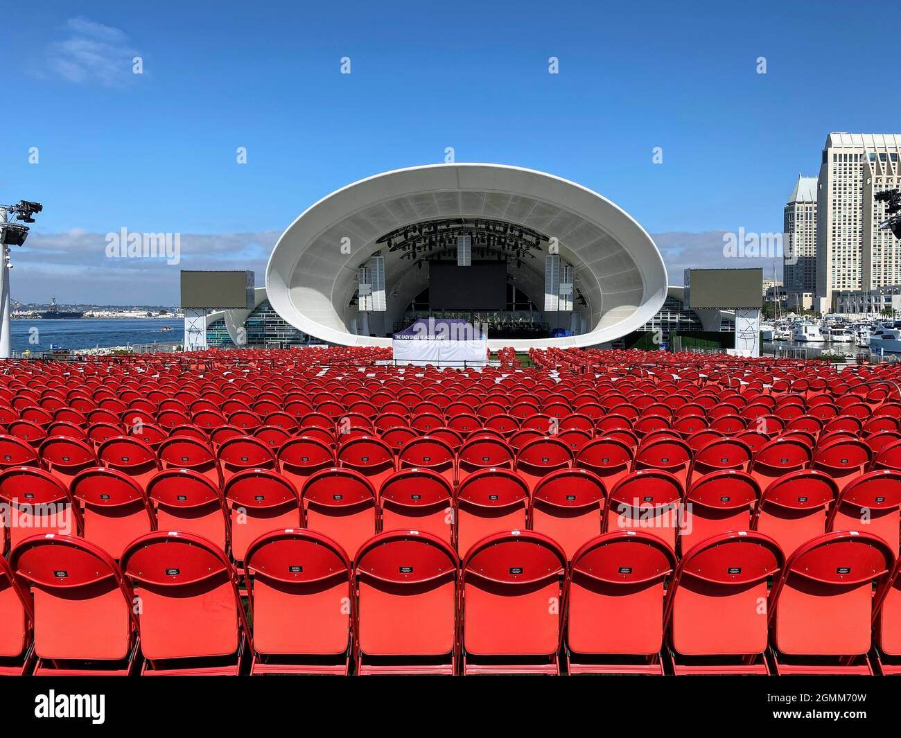 SAN DIEGO, CA 9-19-2021: Views of the Rady Shell concert venue at ...