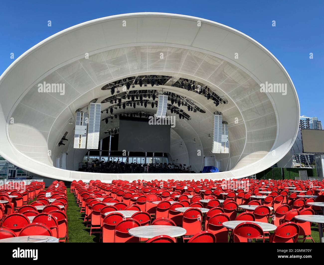 SAN DIEGO, CA 9-19-2021: Views of the Rady Shell concert venue at ...
