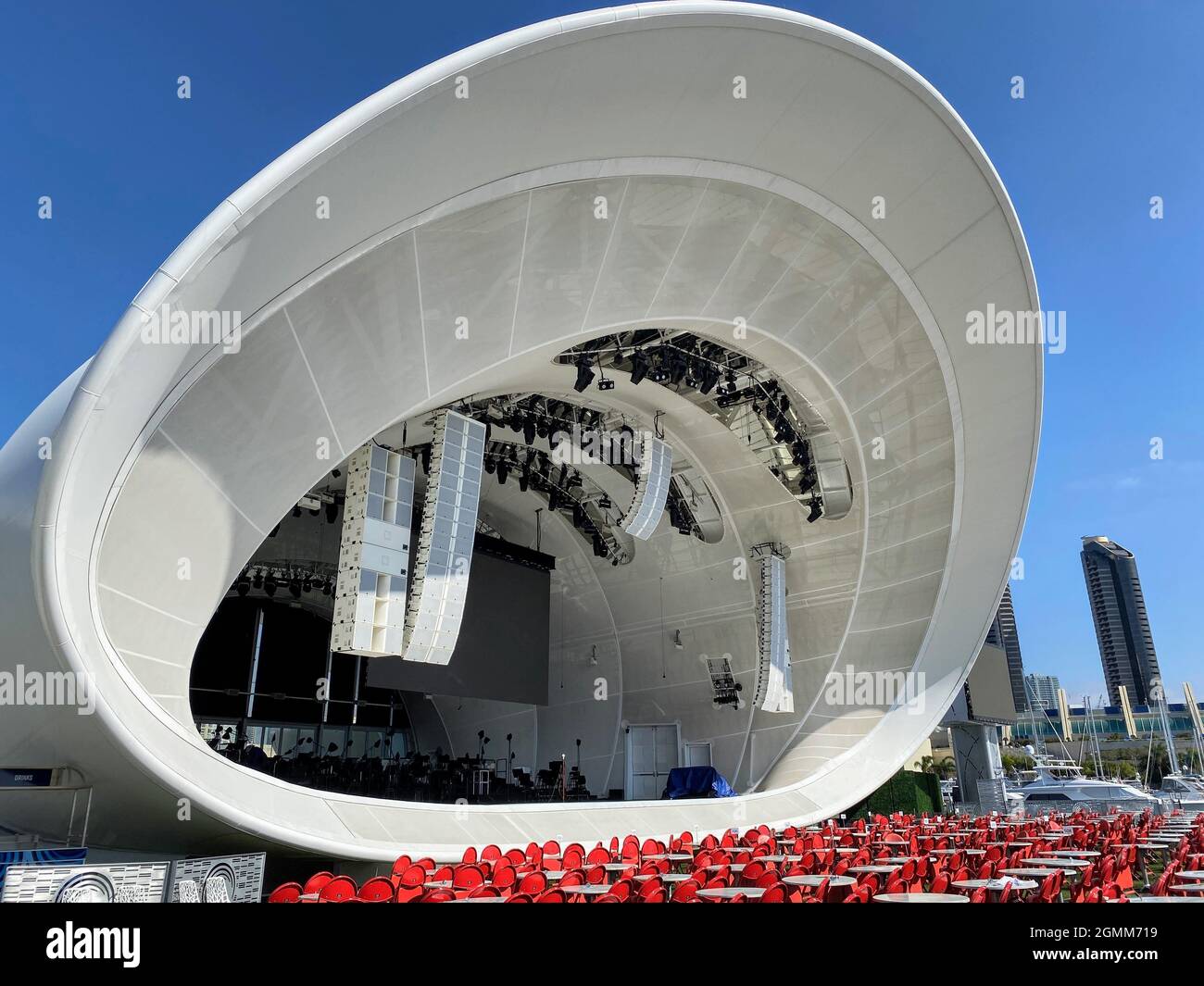 SAN DIEGO, CA 9-19-2021: Views of the Rady Shell concert venue at ...