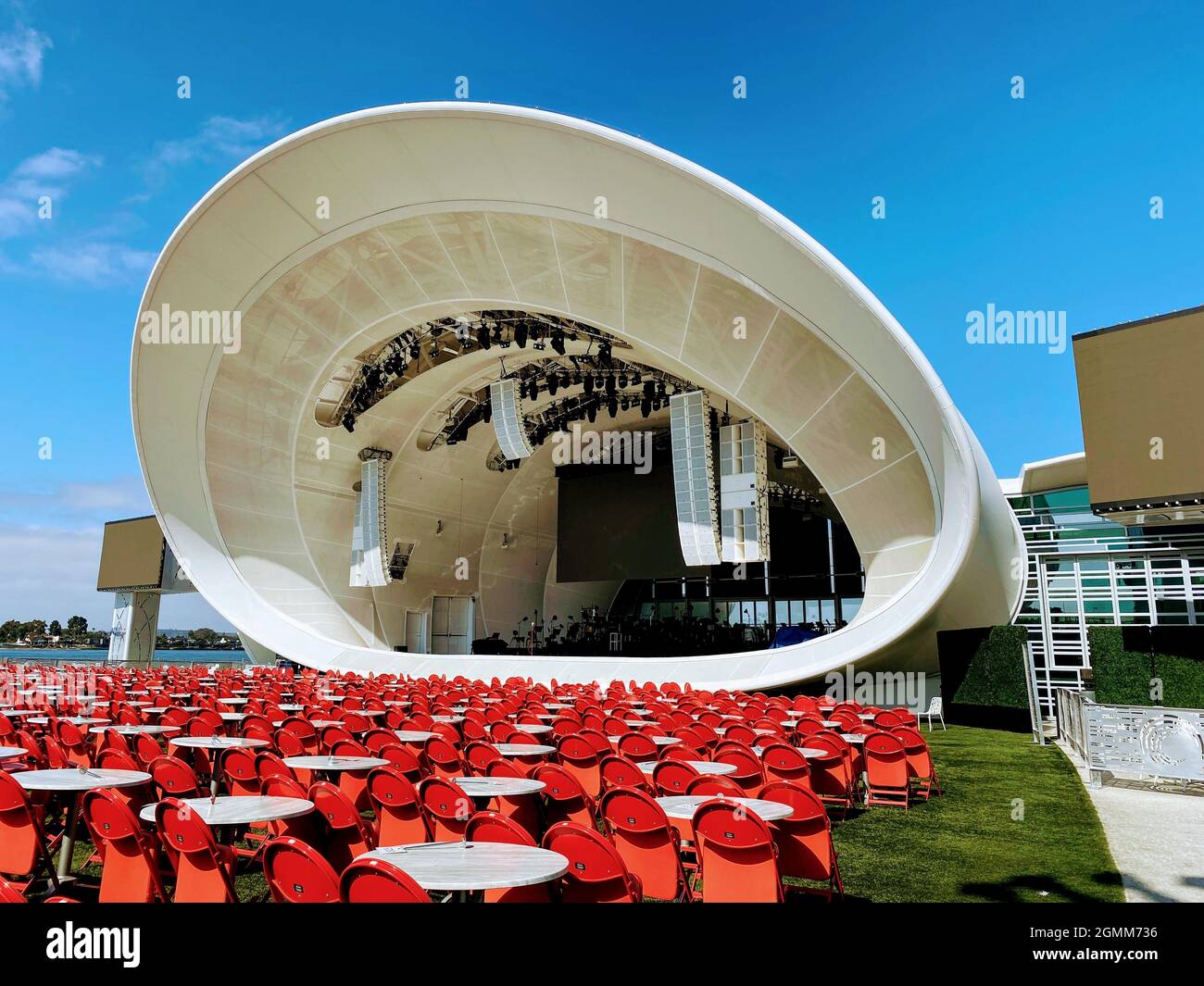 SAN DIEGO, CA 9-19-2021: Views of the Rady Shell concert venue at ...
