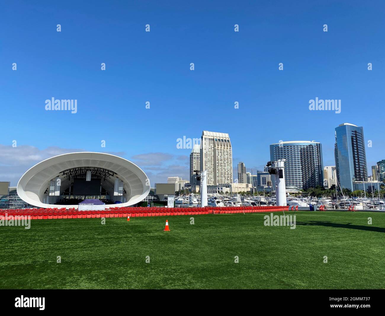 SAN DIEGO, CA 9-19-2021: Views of the Rady Shell concert venue at ...